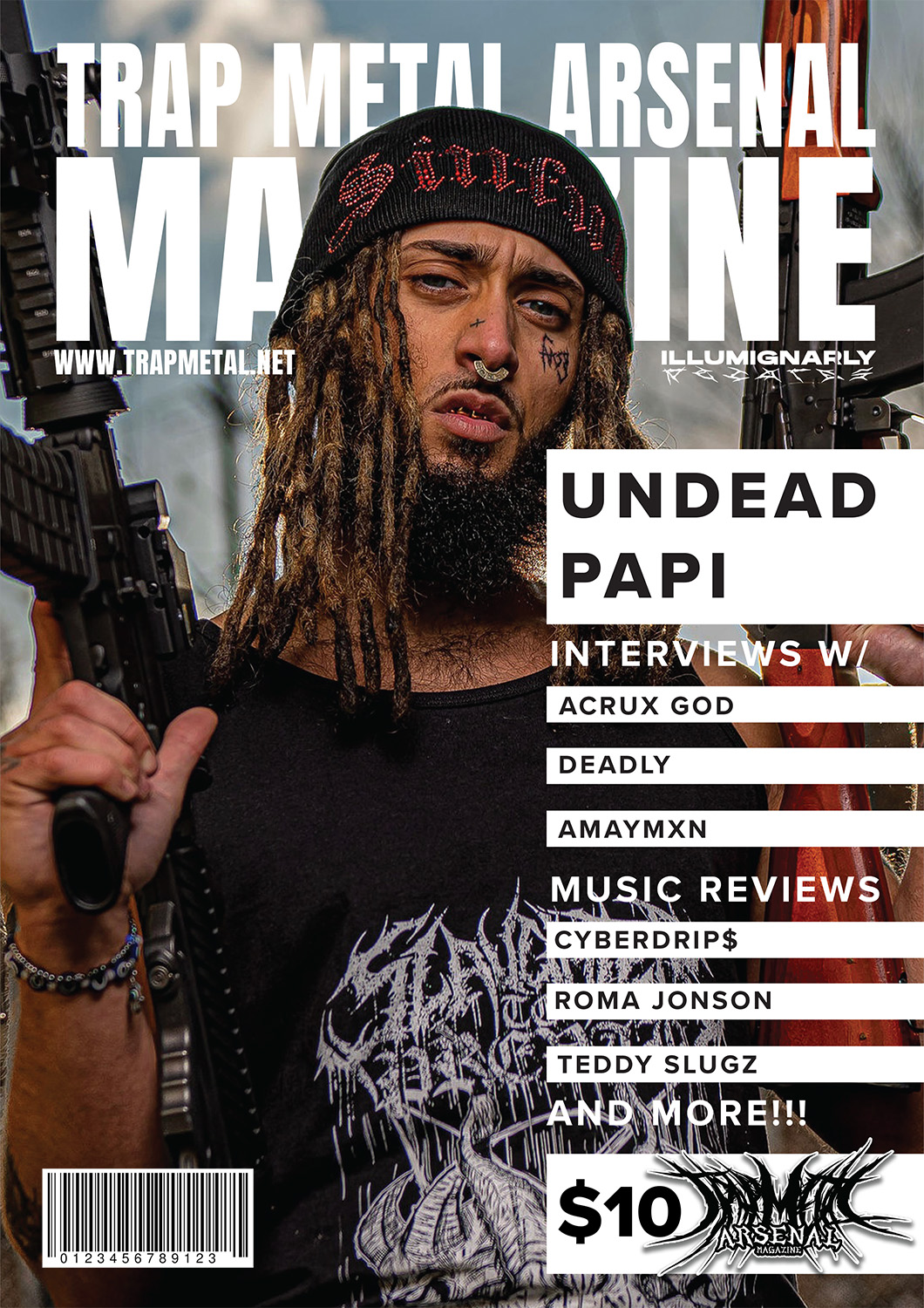 Undead Papi Trap Metal Arsenal Cover Feature Trapmetal Arsenal Magazine